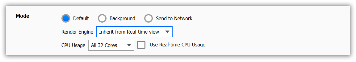 Render Options - KeyShot 11 Manual