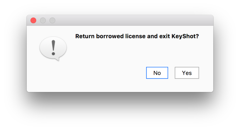 Borrowing A License - KeyShot 11 Manual