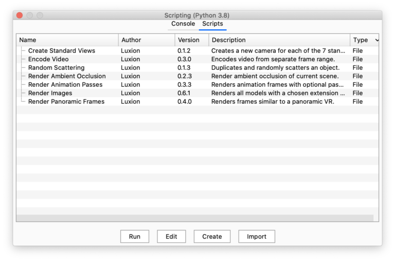Scripting Console - KeyShot 11 Manual