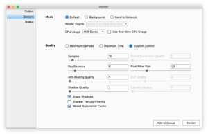 Render Options - KeyShot 11 Manual