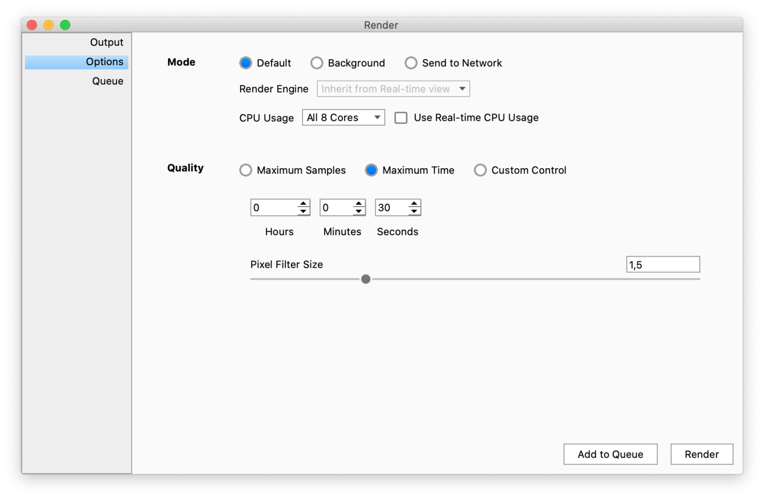 Render Options - KeyShot 11 Manual