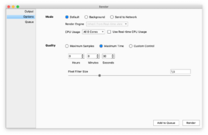 Render Options - KeyShot 11 Manual
