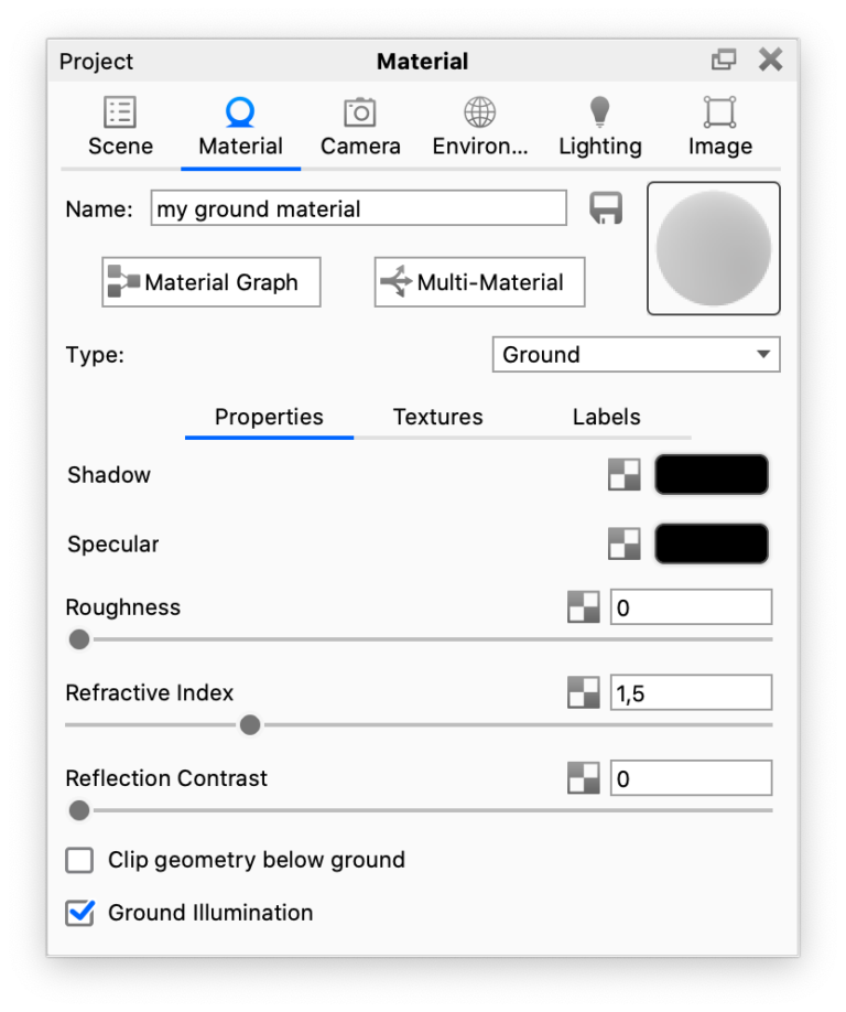 Ground - KeyShot 11 Manual