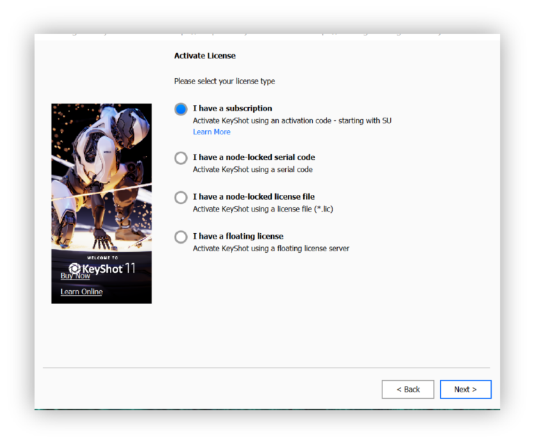 Subscription License - KeyShot 11 Manual