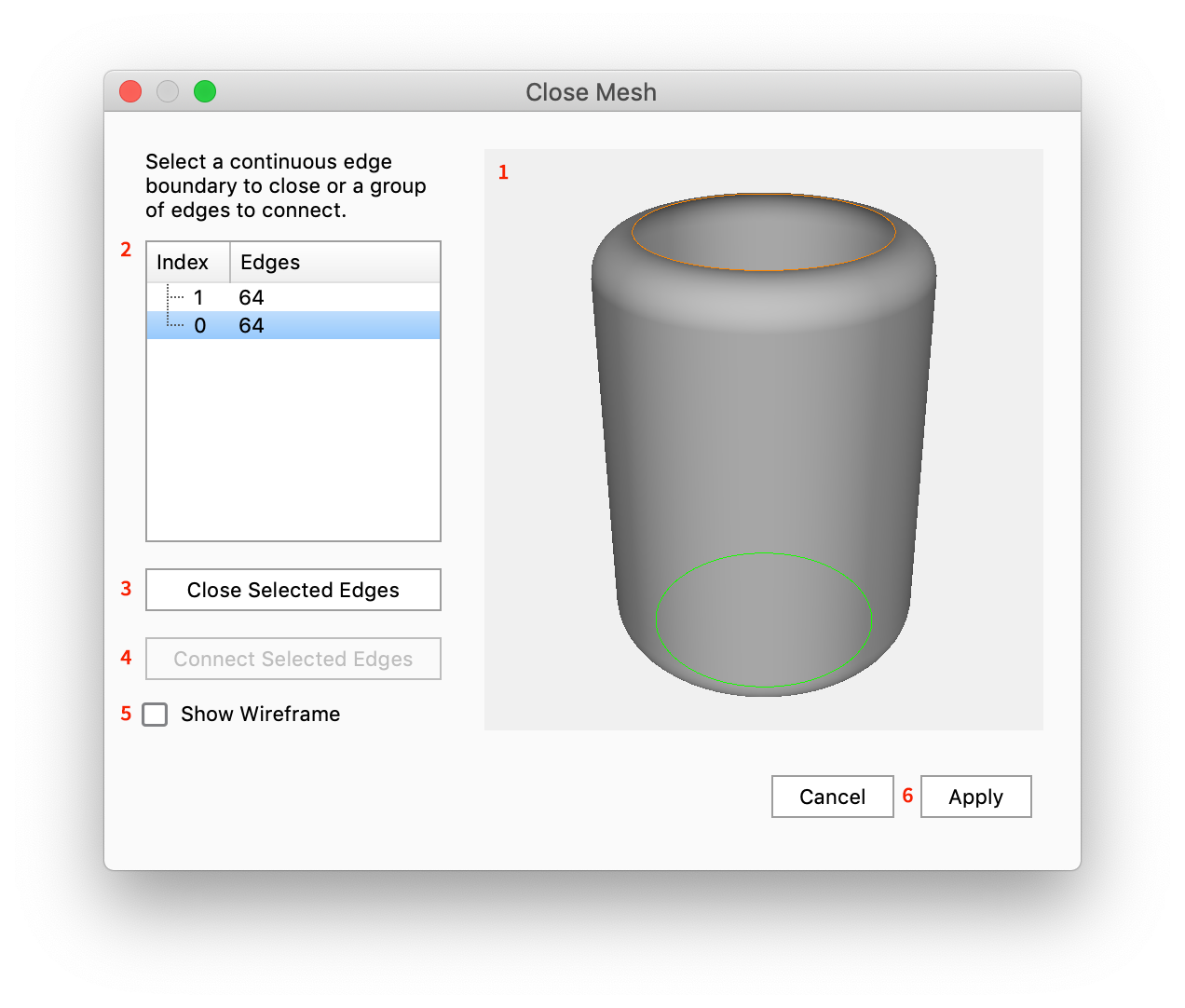 Close Mesh - Keyshot Manual