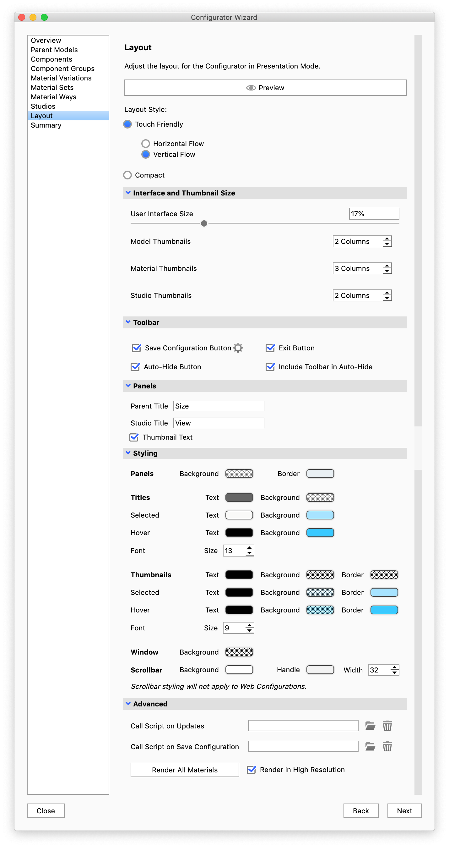 Configurator Wizard - Keyshot Manual