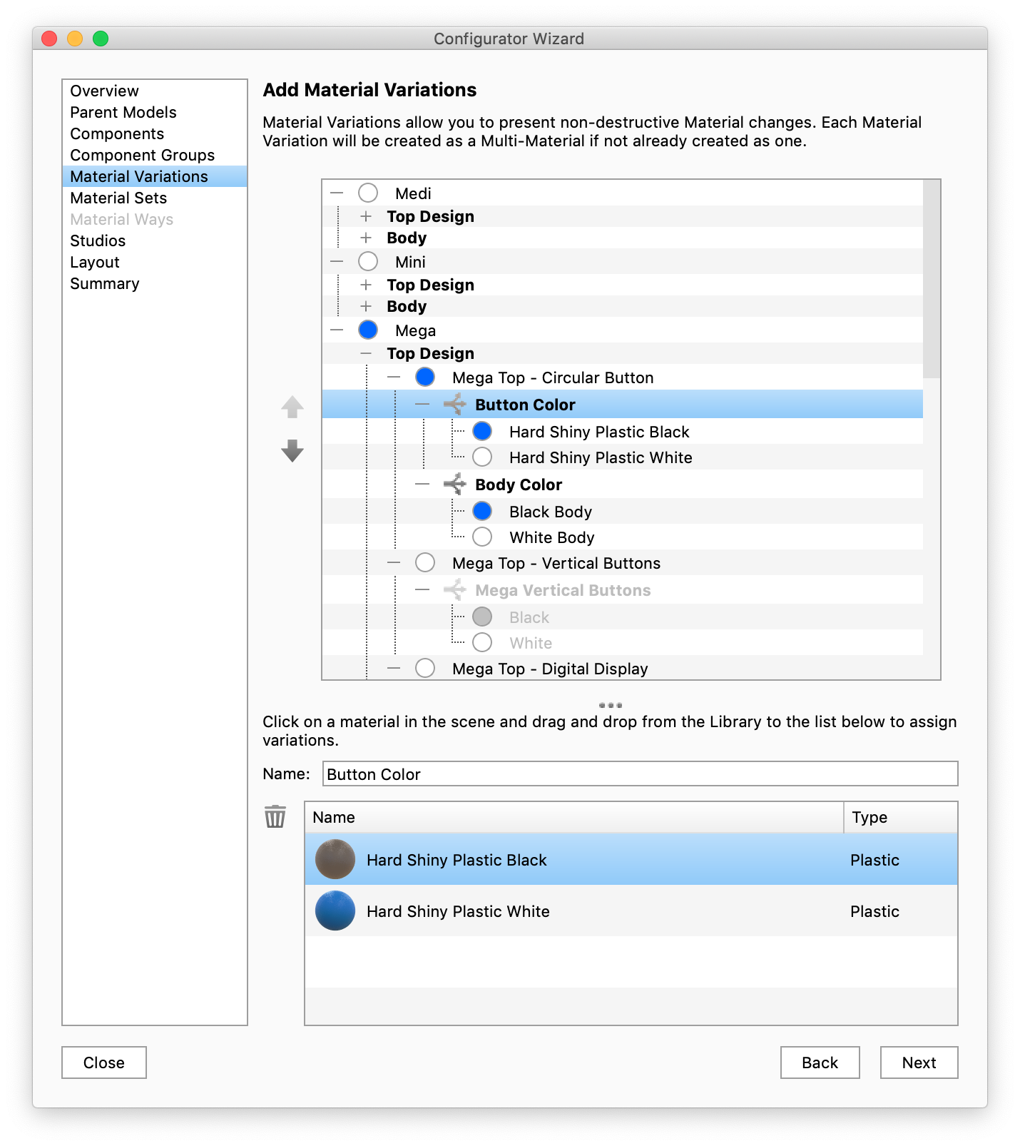 Configurator Wizard - Keyshot Manual