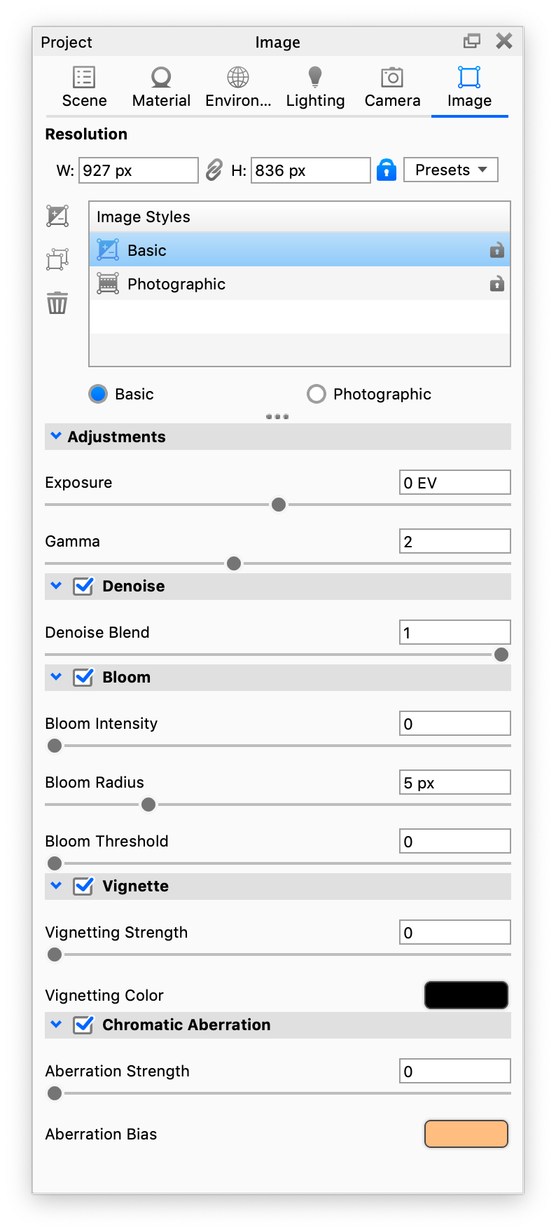 Basic Image Style - Keyshot Manual